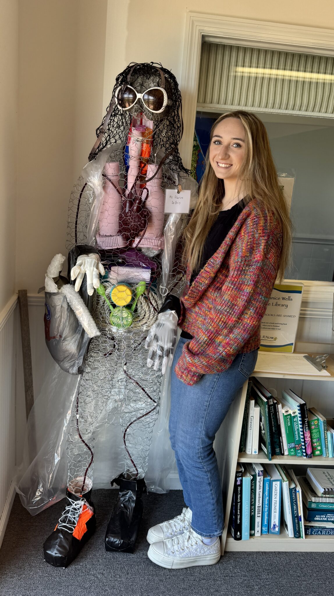 Multi-talented student creates a zany brand for ocean trash, Ms. Marine ...